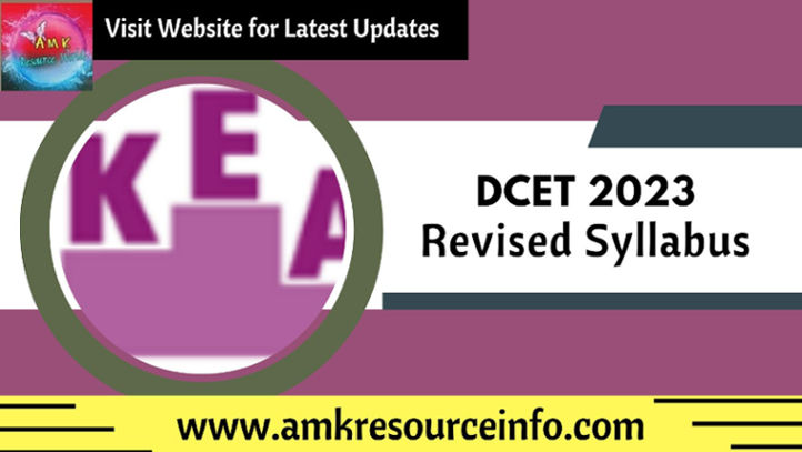 DCET 2023 revised syllabus released - AMK RESOURCE WORLD DCET 2023 revised syllabus released - AMK RESOURCE WORLD