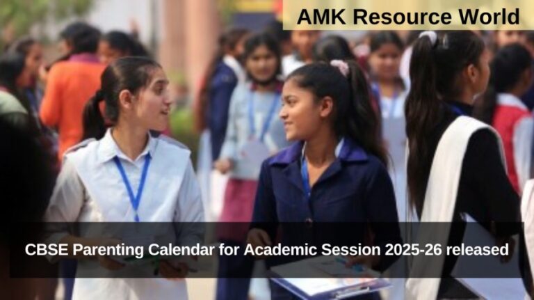 CBSE Parenting Calendar for Academic Session 2025-26 released - AMK ...