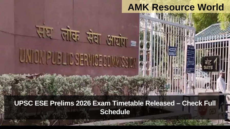 UPSC ESE Prelims 2026 Exam Timetable Released – Check Full Schedule ...