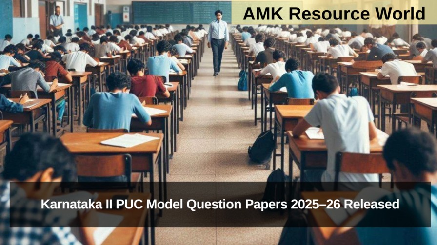 Karnataka II PUC Model Question Papers 2025–26 Released - AMK RESOURCE ...